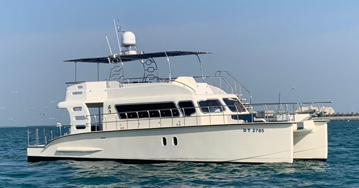 Rent a Catamaran 55ft catamaran in Dubai price Courage-Voyage